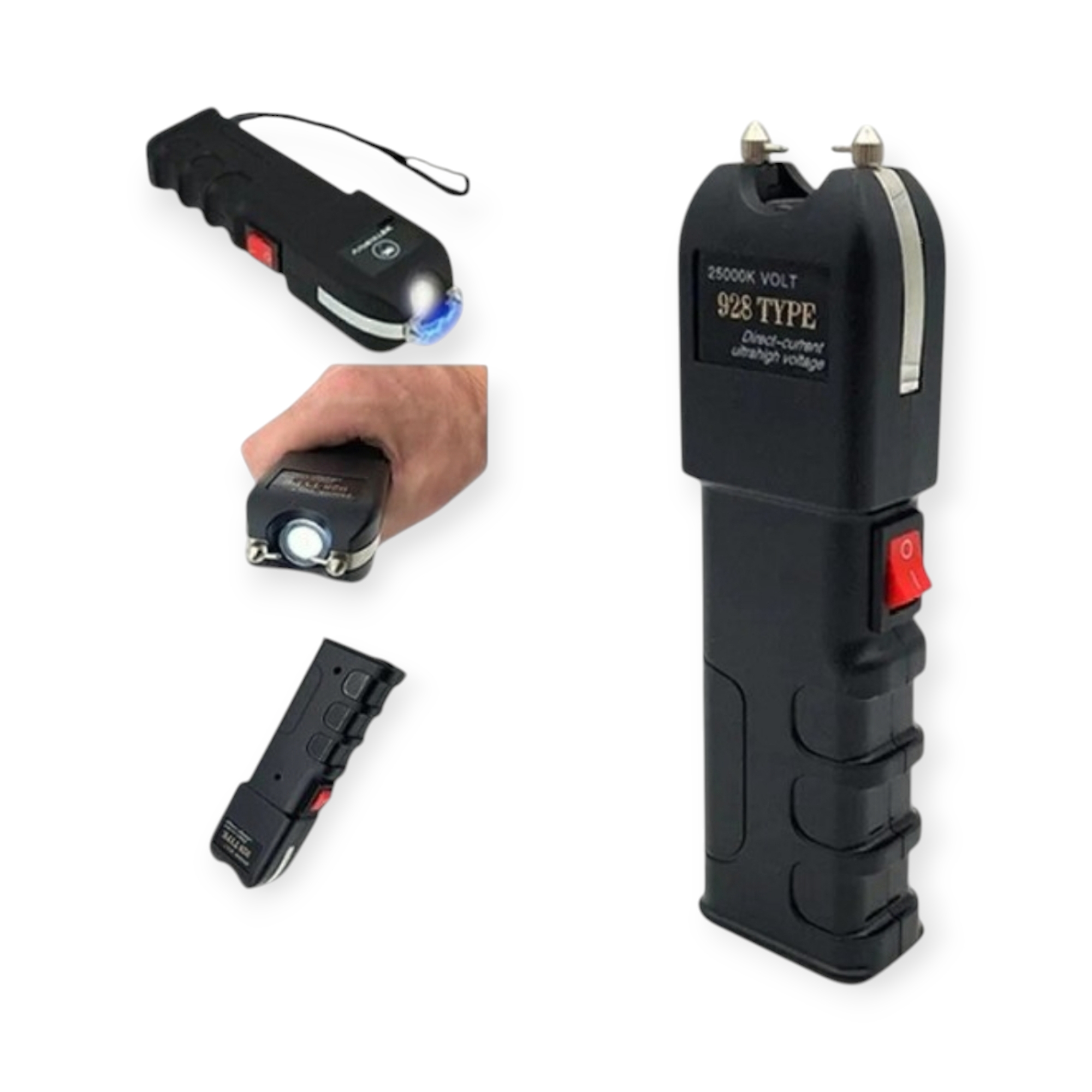 Self-Defence Stun Gun 928 Type with Flashlight – 120000KV High Voltage ...