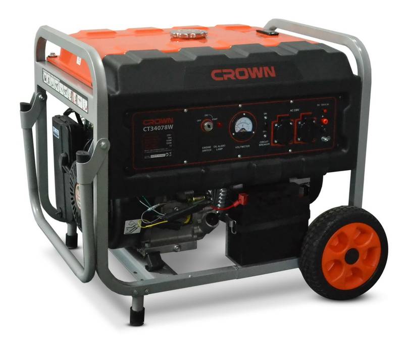 CROWN 5KW Professional Gasoline Generator, 5KW, Manual start; CT34078W ...