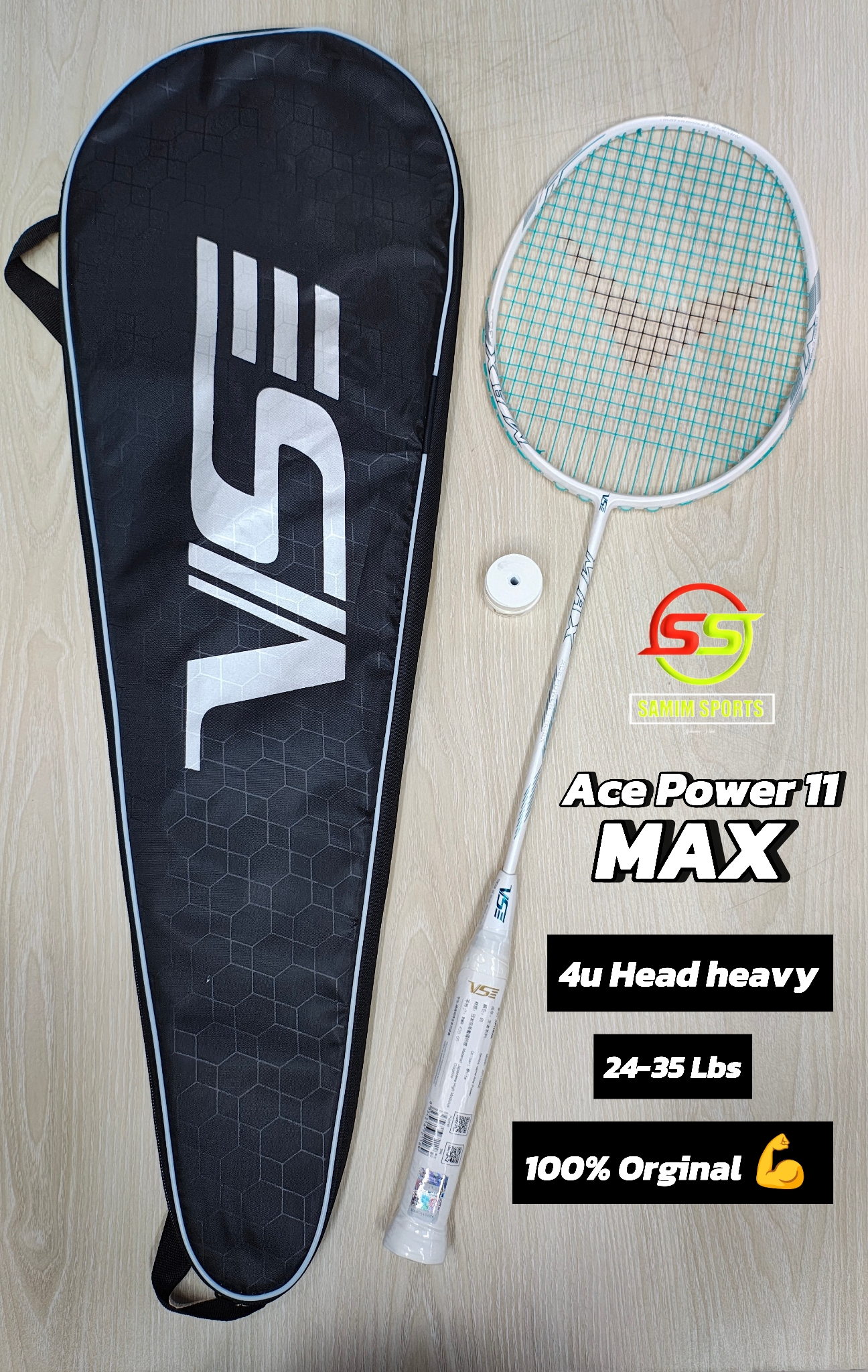VSE Ace Power 11 MAx Badminton Racket | SAMIM sports