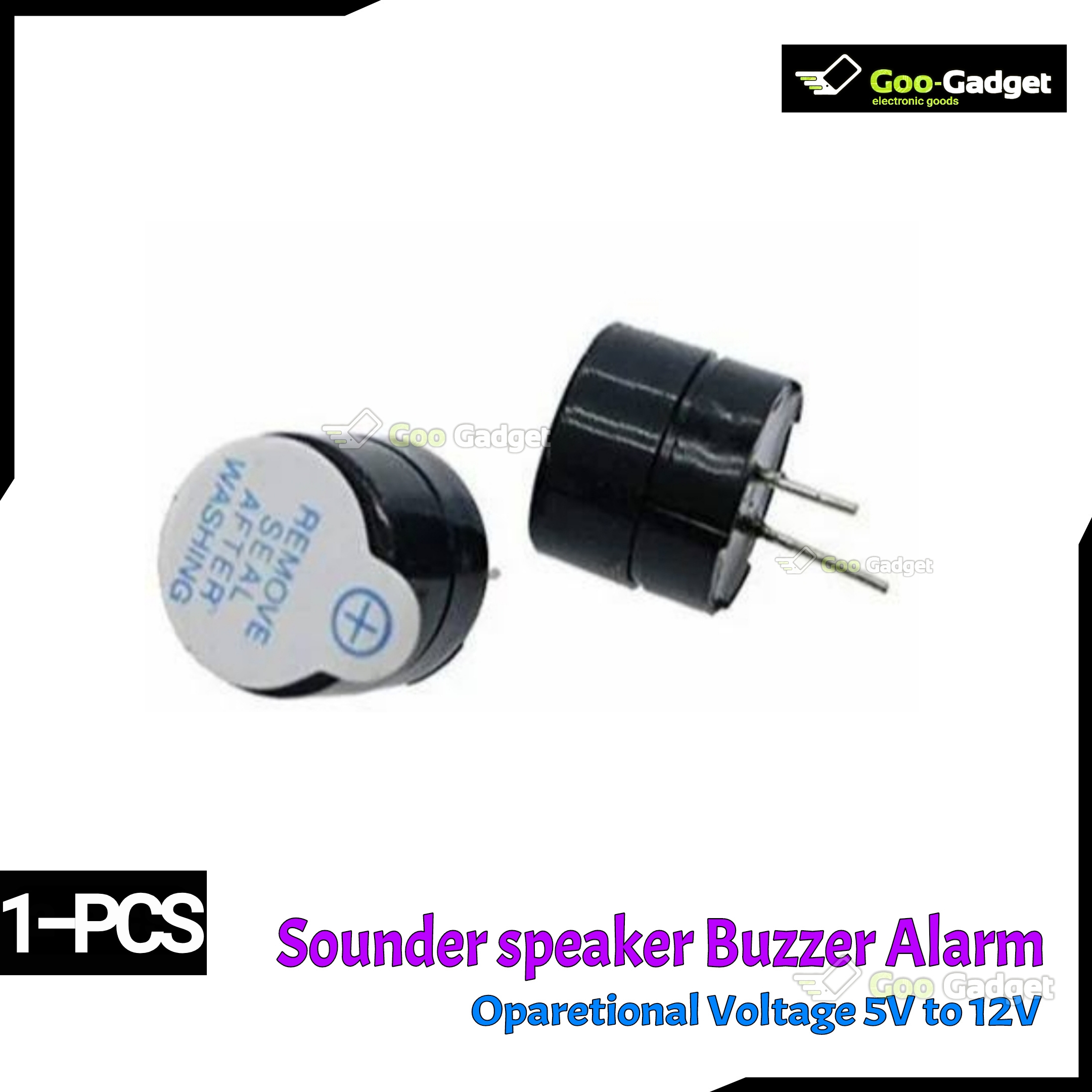 5V-12V Buzzer Alarm Sounder | Speaker Module for Alerts and ...