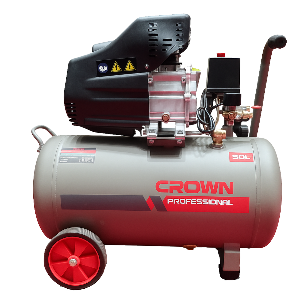 CROWN CT36135 50L Air Compressor, 2.5HP, 50L, 8bar; CT36135 | Tolsen ...