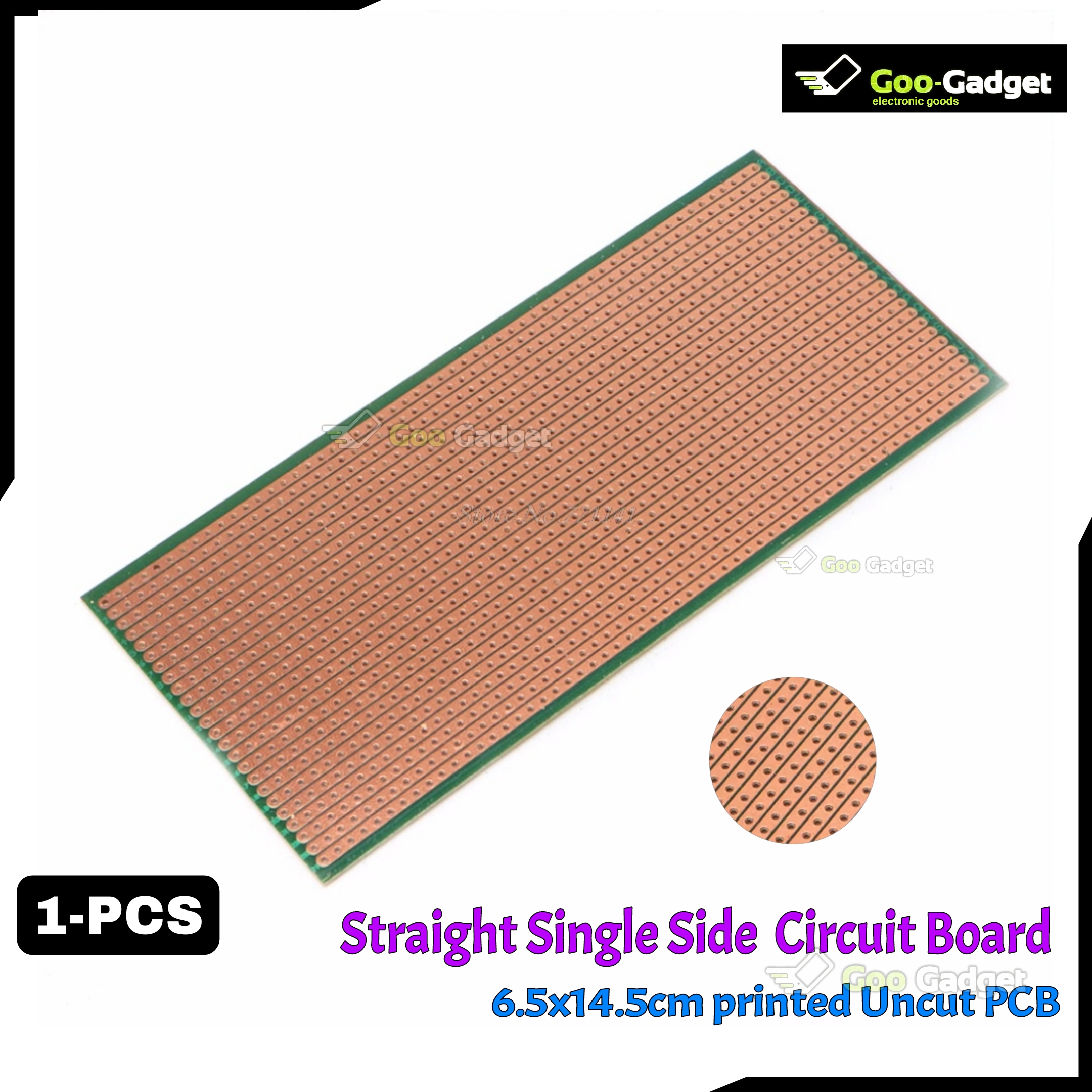 6.5x14.5cm Stripboard Veroboard Prototype Printed Circuit Uncut PCB Platine Single Side Circuit ...