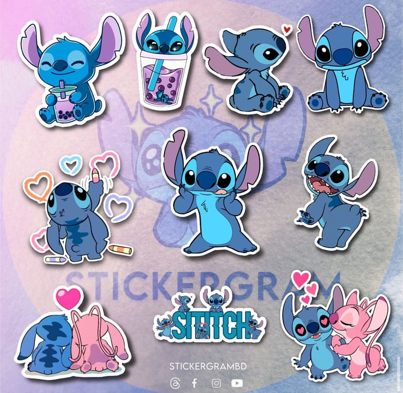Stitch Sticker Set | Stickergram BD