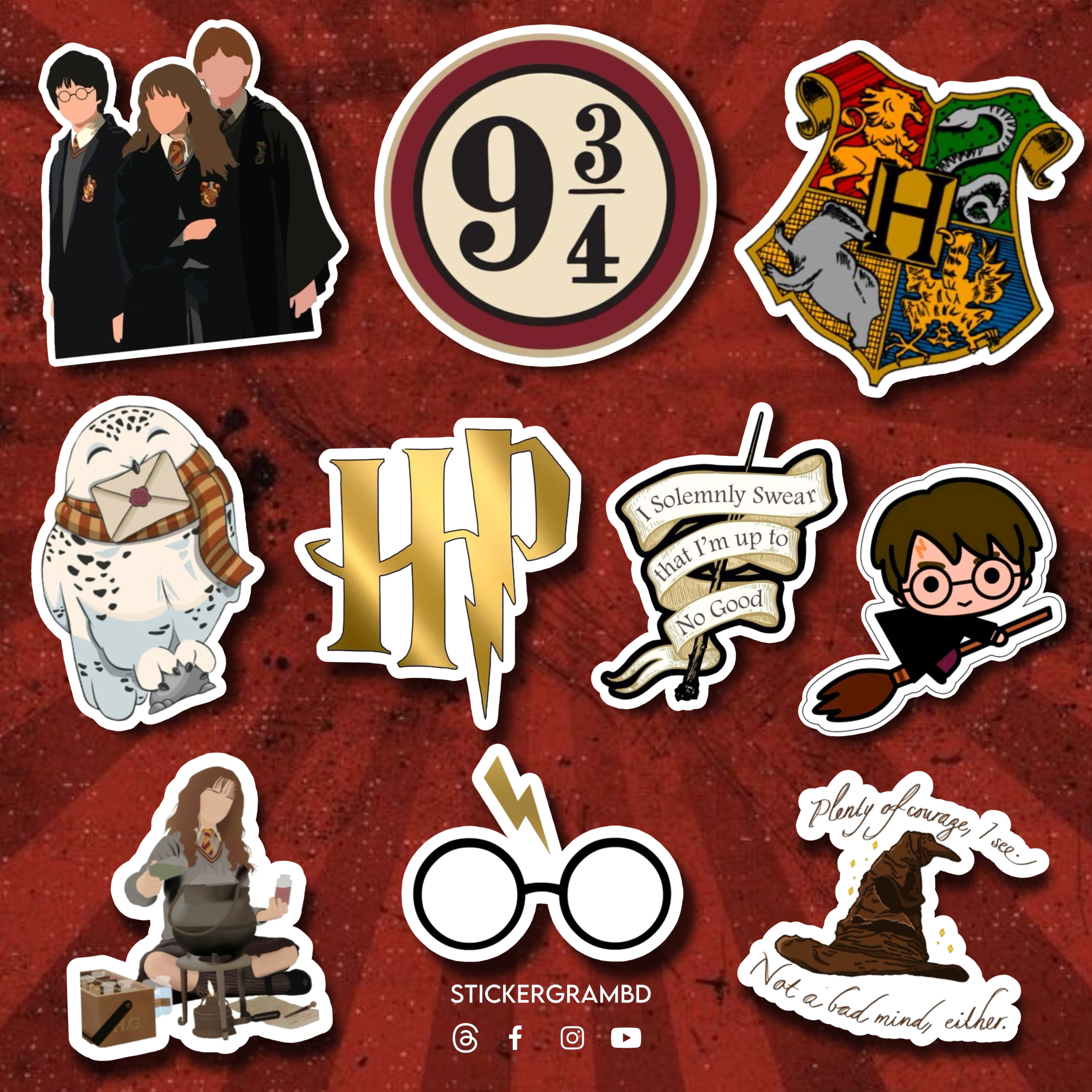 Harry Potter Sticker Set 02 | Stickergram BD