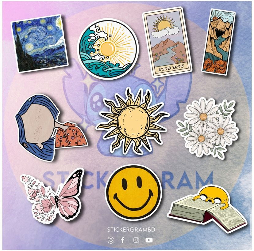 Aesthetic Sticker Set 01 | Stickergram BD