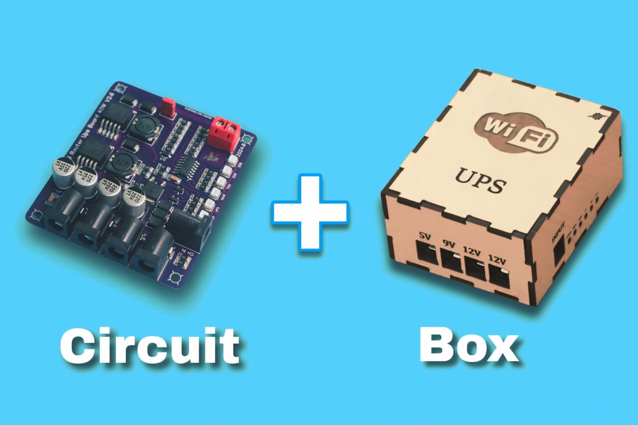 🔰 Ups Box and Mini Router UPS Circuit Board 40W V2.6 🔰 | Electro Gadgets