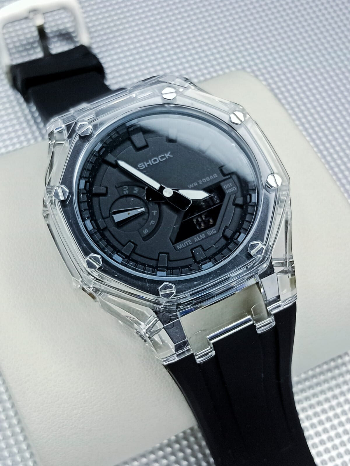 Casio G-Shock Transparent Semi AAA Grade - Full Black | Timezi