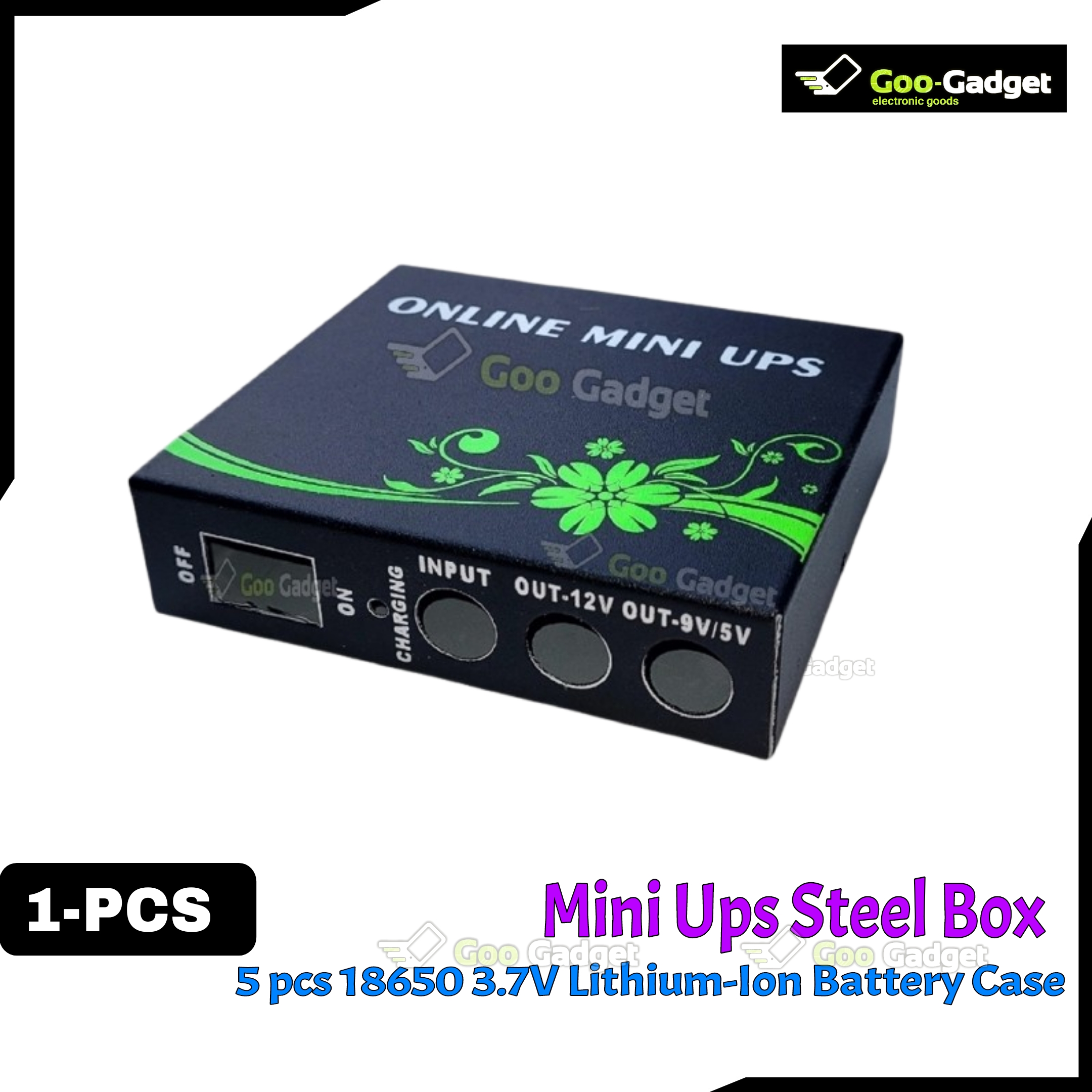 Mini WiFi UPS Case Box | Steel Body Housing for Router & ONU | Goo Gadget