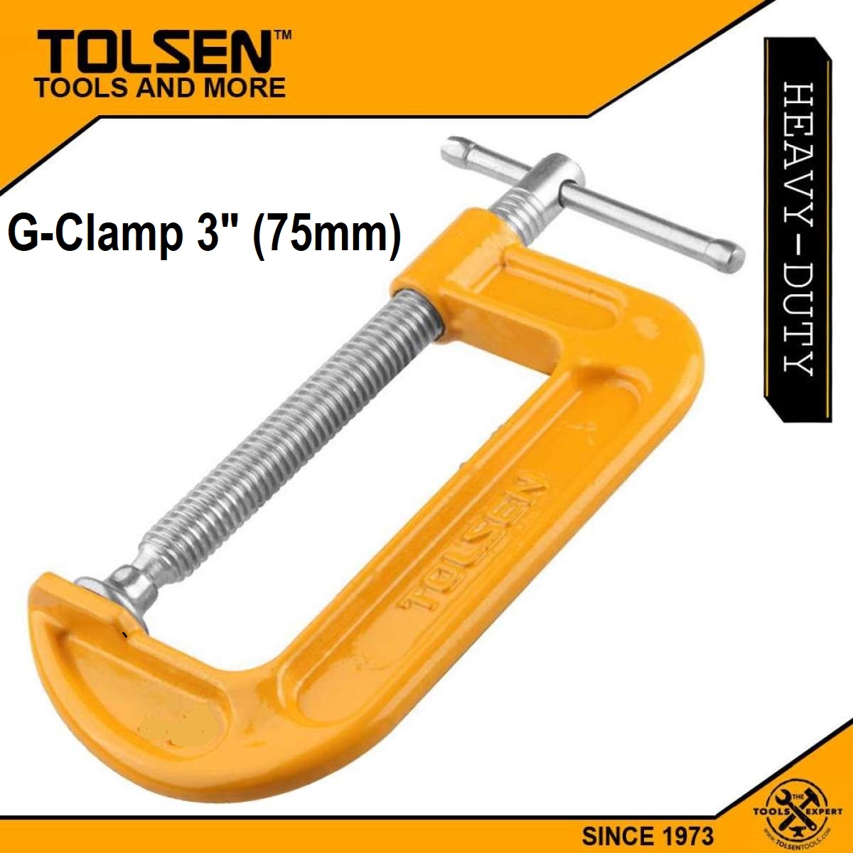 TOLSEN 3" G-Clamp (75mm 3 inch) Model 10112 | Tolsen Tools Bangladesh