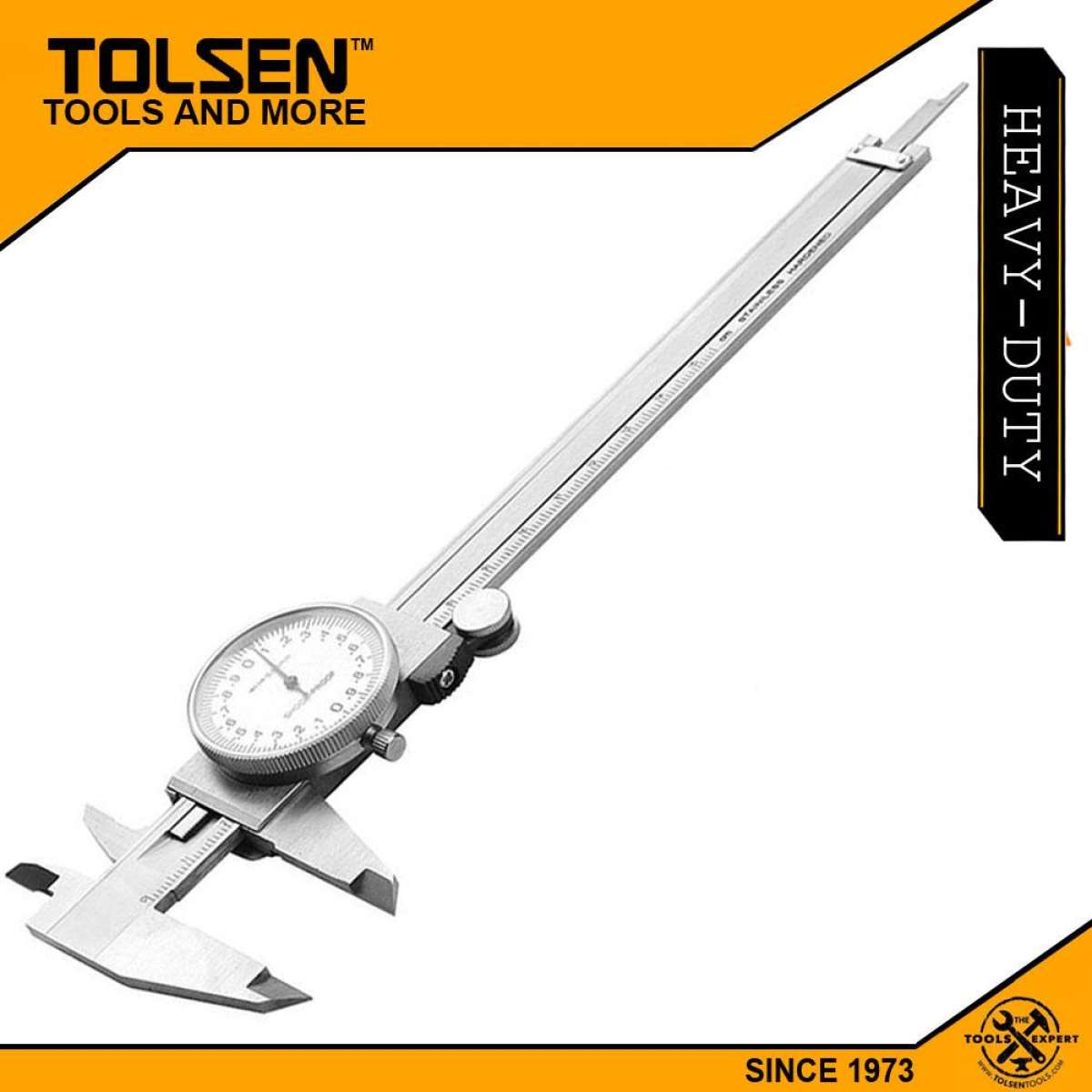 TOLSEN 6" Vernier Caliper Dial Type Analogue Guage (0-150mm) Model ...