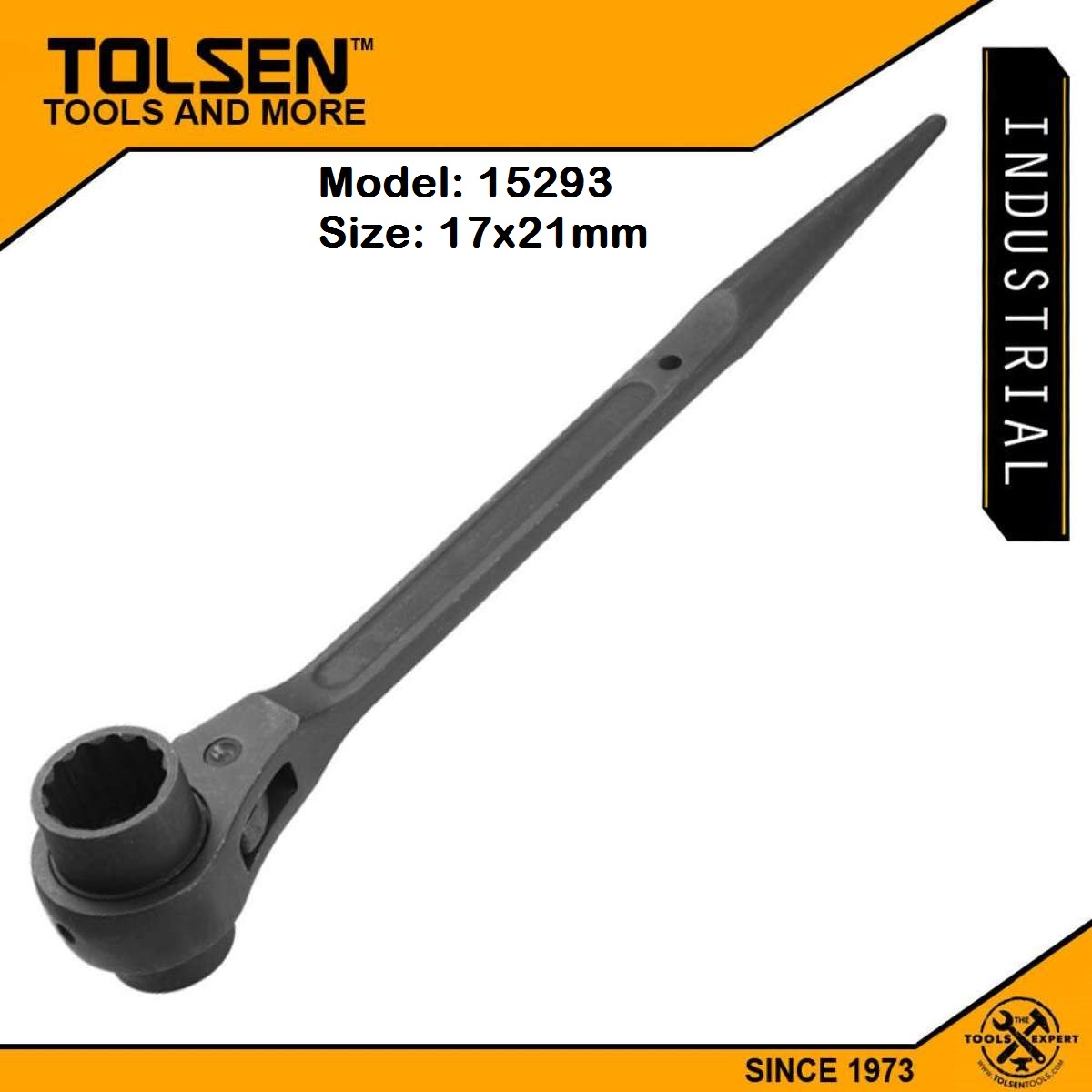 TOLSEN 17x21mm Scaffold Wrench Podger Spanner 15293 | Tolsen Tools ...