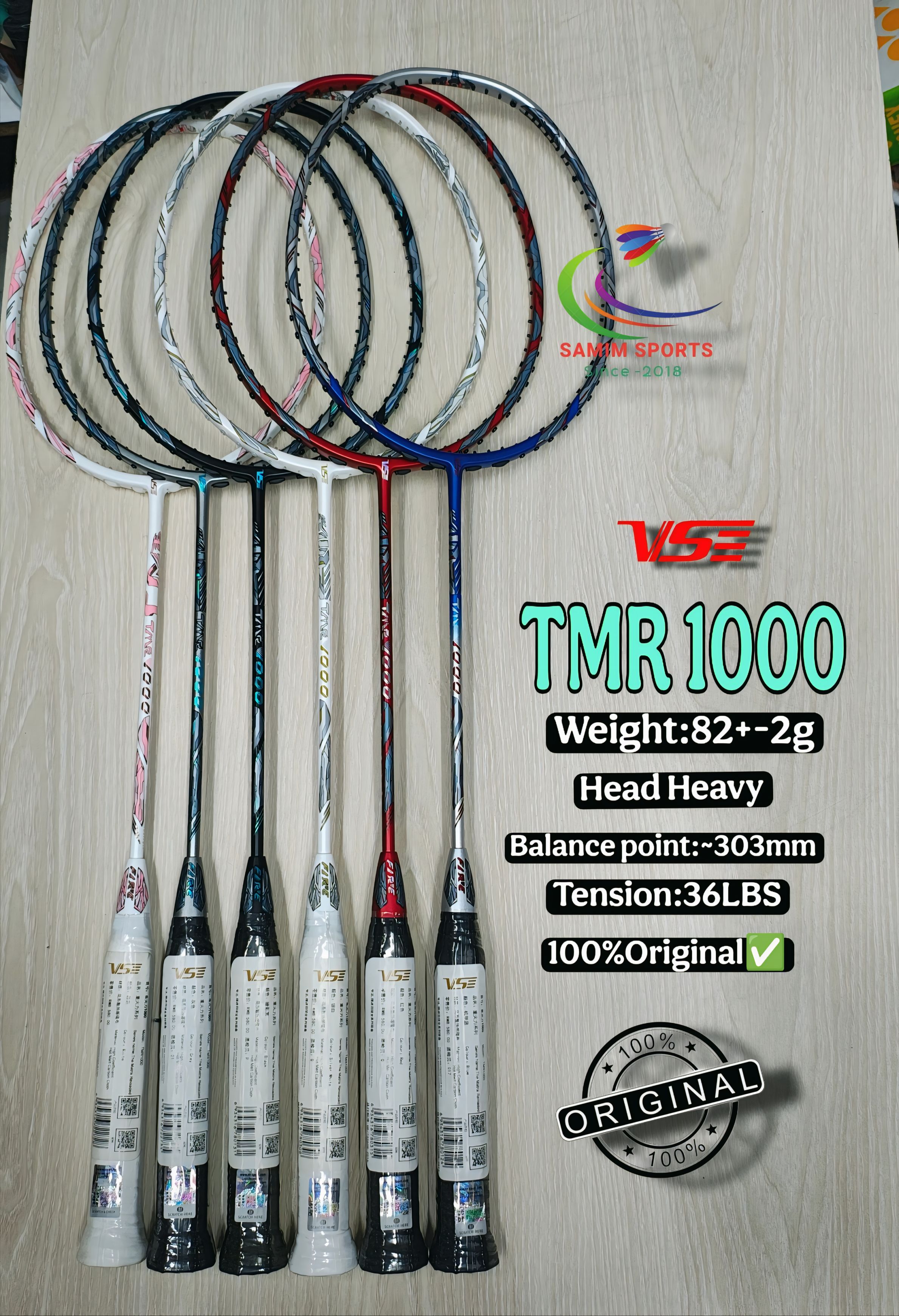 Vse Tmr 1000 Fire Power Badminton Racket | SAMIM sports