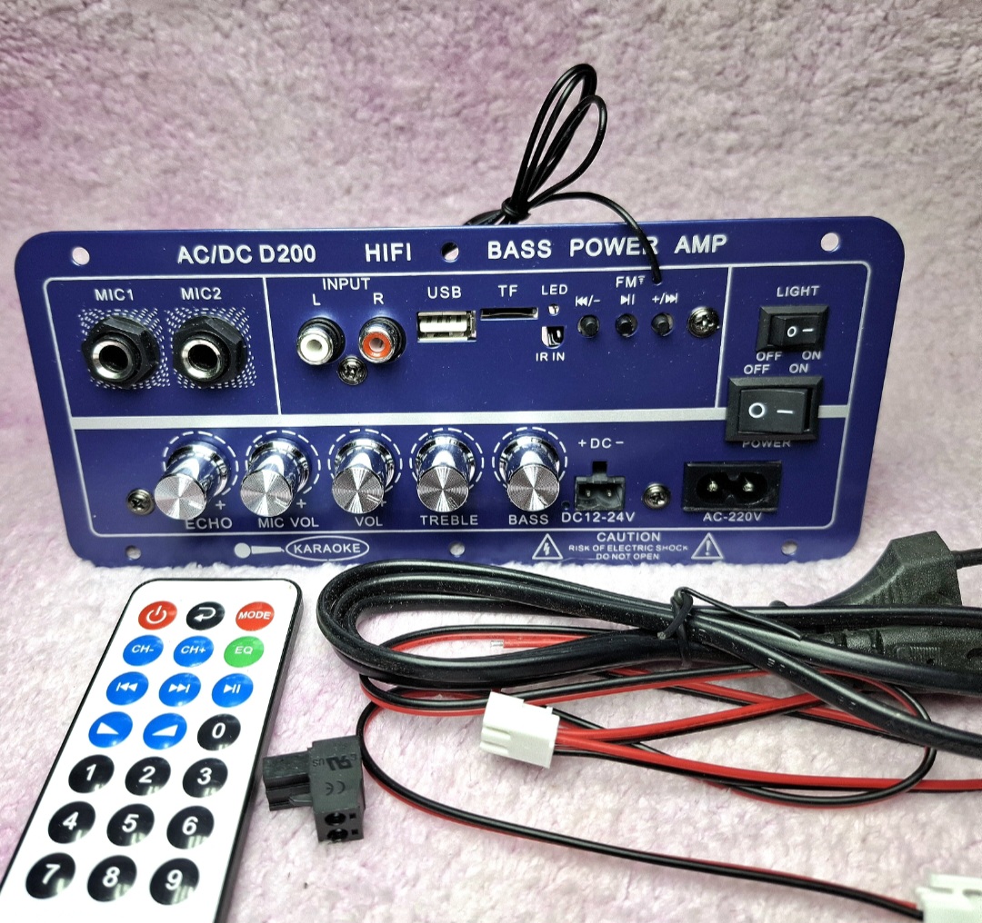 D200 50W+50W Mini Digital Power Mixer Heavy Amplifier | Real Electronics