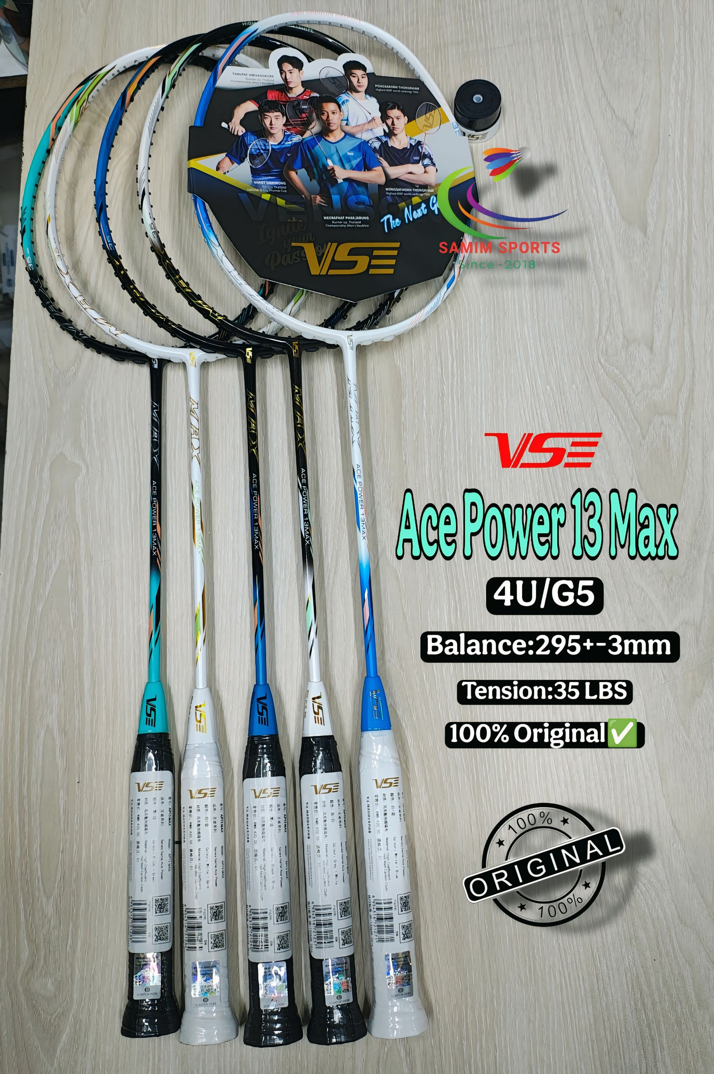 Vse Ace Power 13Max Badminton Racket | SAMIM sports