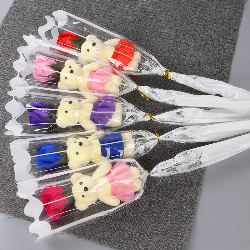 Flower with Cute Tedi Doll | NEXT MART