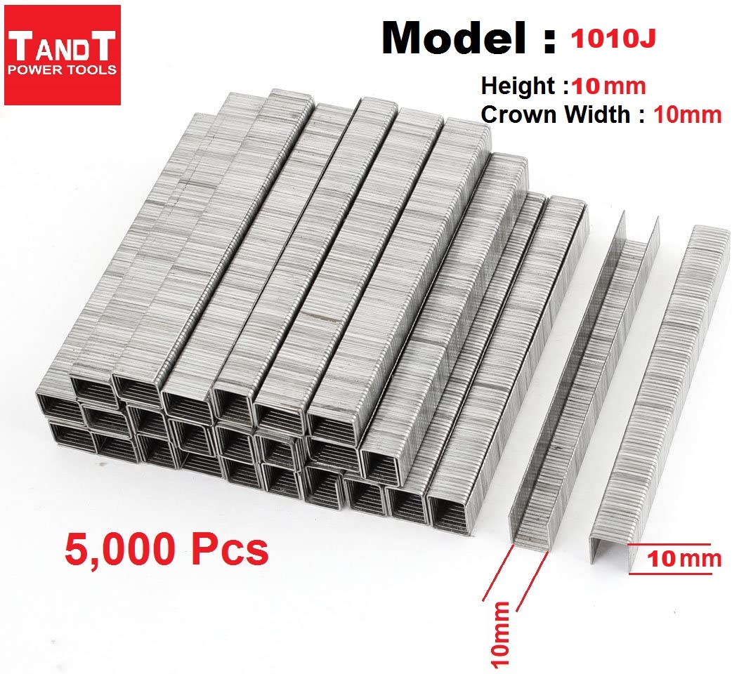 TANDT Air Stapler Pin (Leg Length : 10mm | 13mm ), 5000pcs Per Box ...