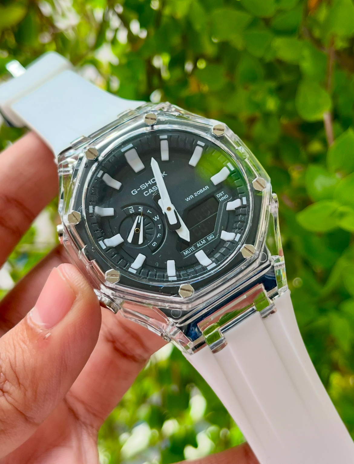 CasiOak Gshock AA (White) | WATCH MULTIVERSE