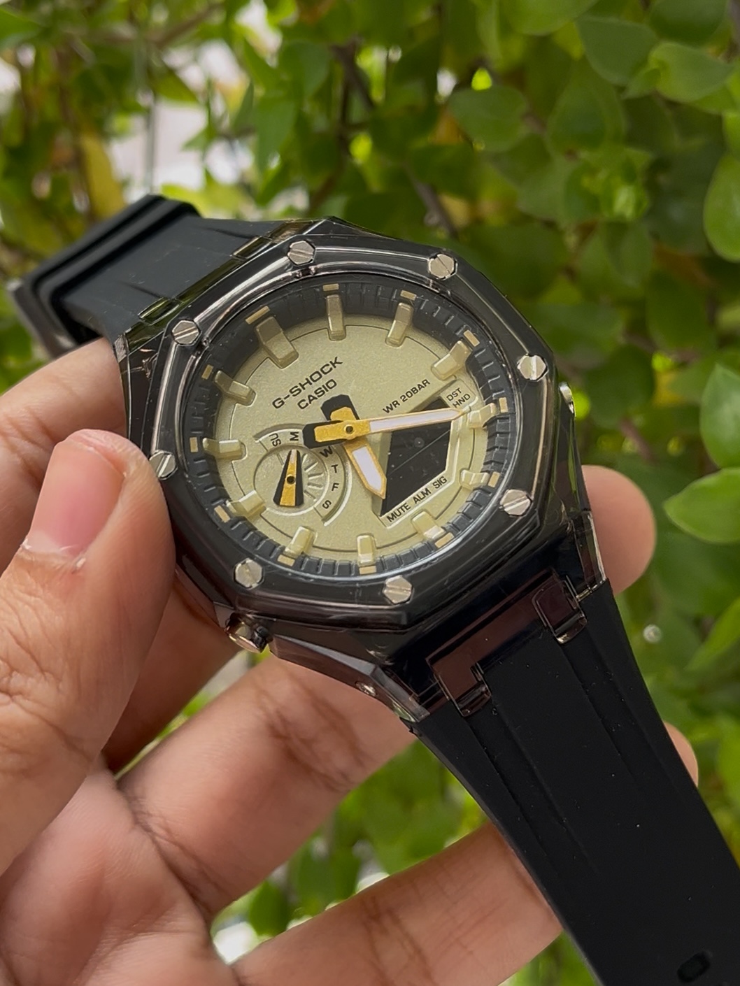 CasiOak Gshock AA (Black Gold) | WATCH MULTIVERSE