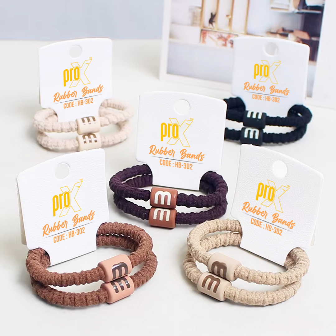 ProX Hair Haven Hair Band For Women HB-302-16 ( 2pcs ) Multi-Color | ProX