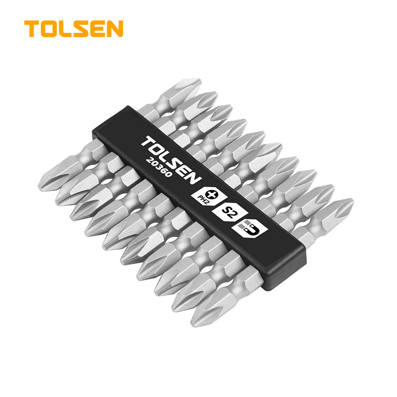 TOLSEN 10Pcs Industrial Double End Magnetic Screwdriver Bits Set ( PH2 ...