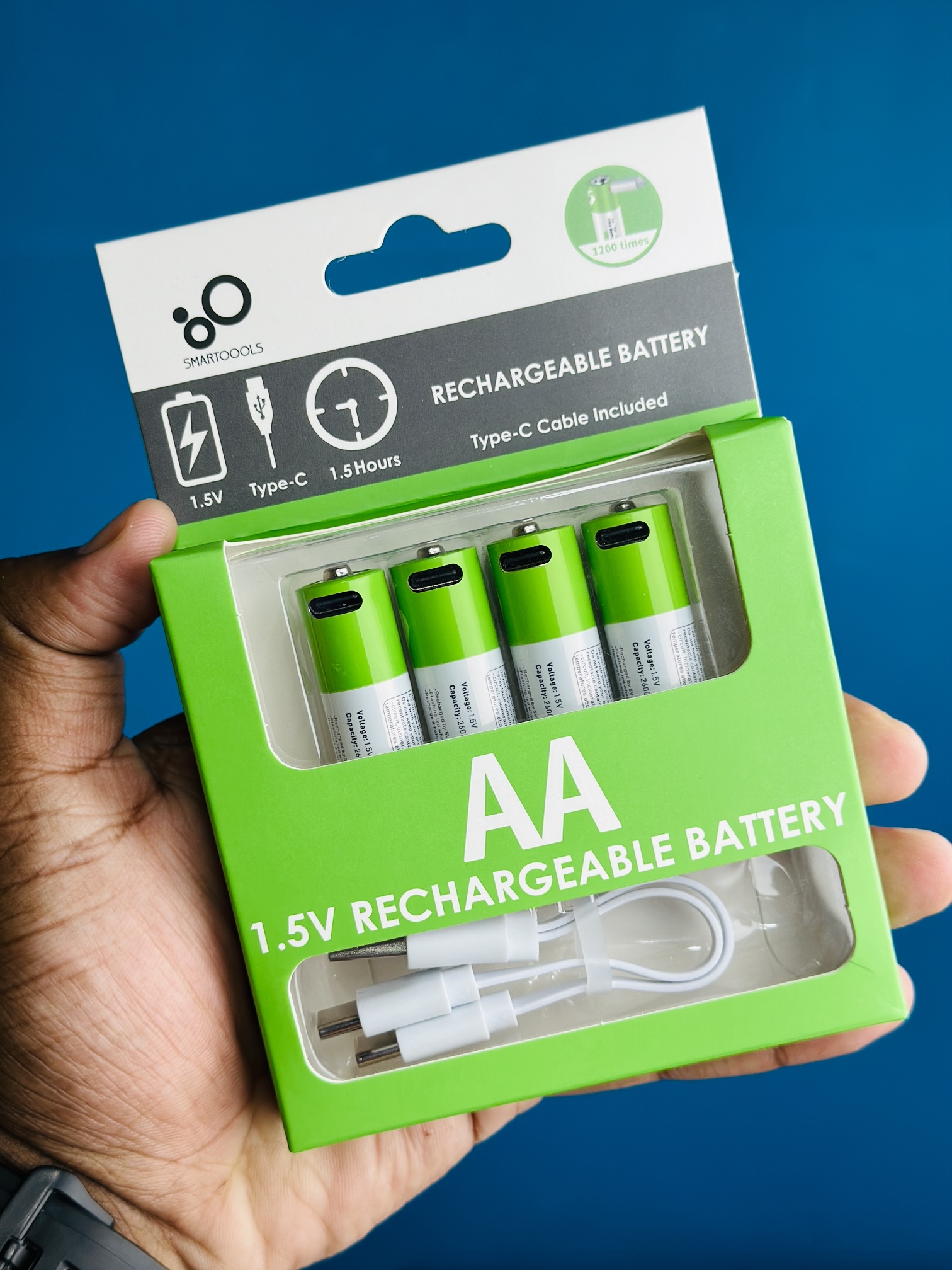 SmarToools RB40 AA 1.5V 2600mWh Rechargeable Battery (4Pcs Set ...