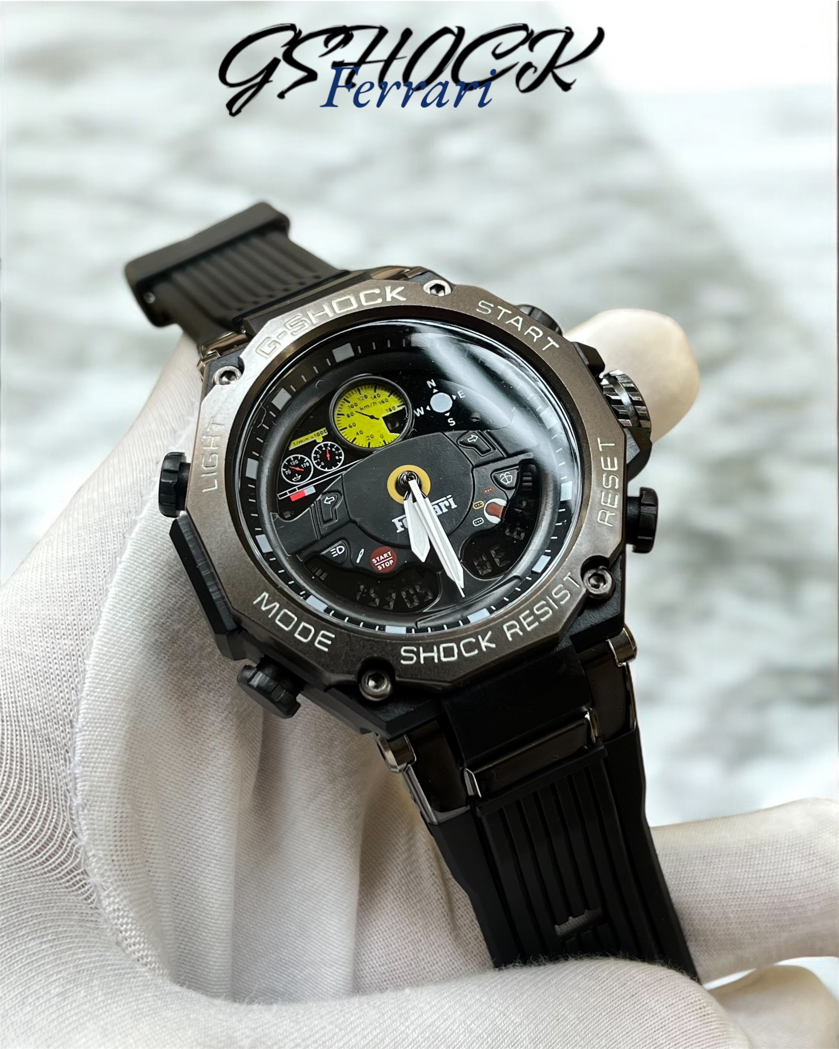 Gshock Ferrari Black (AA) | WATCH MULTIVERSE