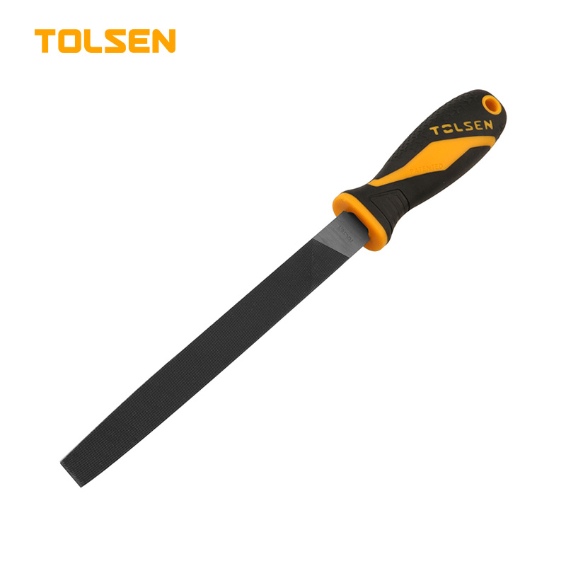 TOLSEN 8" Steel File Flat TPR Handle 32001 | Tolsen Tools Bangladesh
