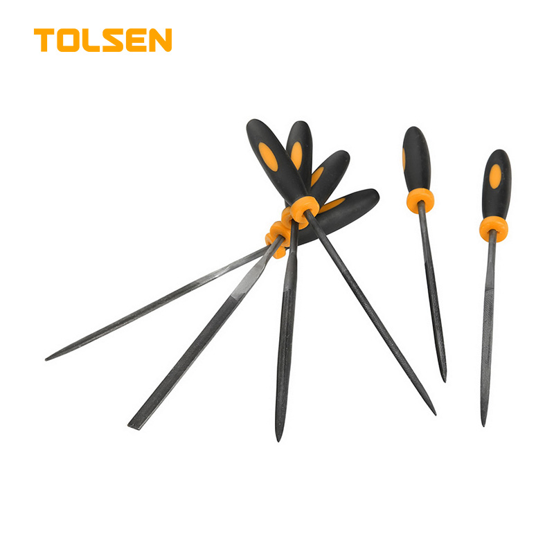TOLSEN 6 Pcs Mini Files Metal Filing Rasp Needle File Model: 32046 ...