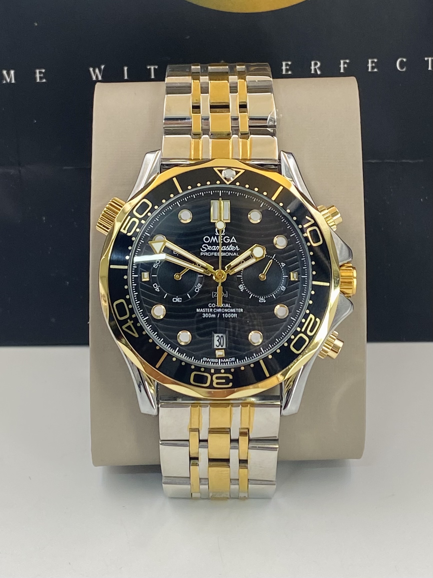 Omega Seamaster Chronograph Quartz Movement Watch | Watch Clan