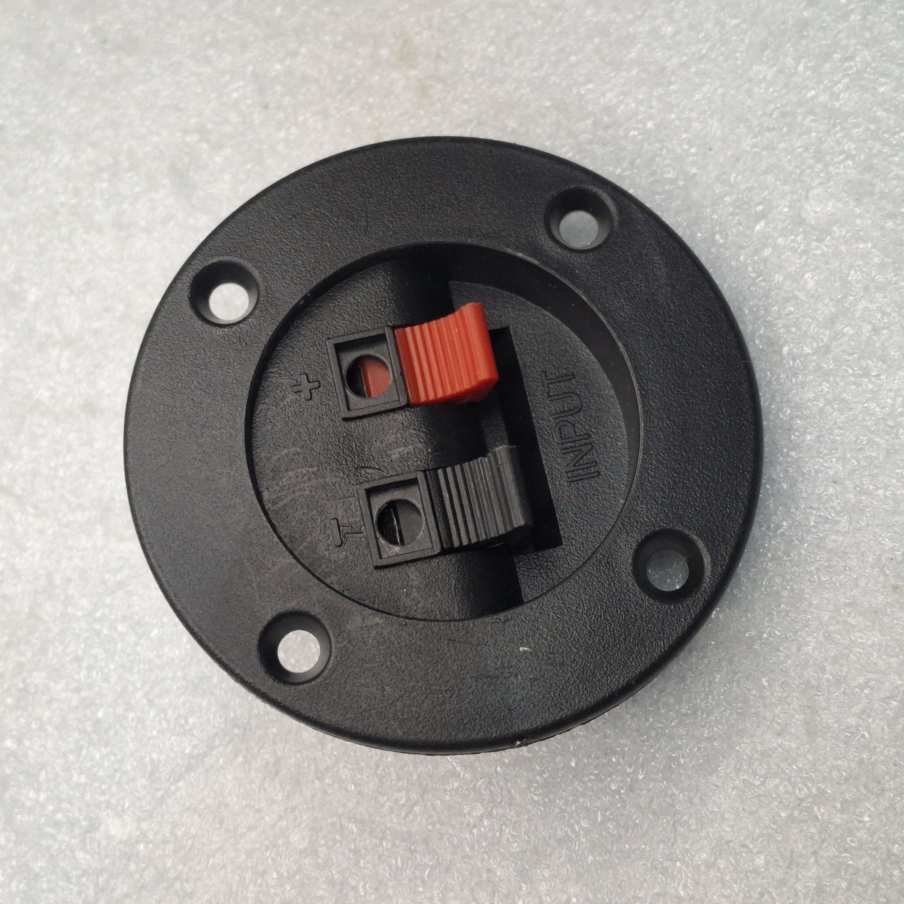 2-pole round speaker terminal cup, used for connecting speaker wires to ...