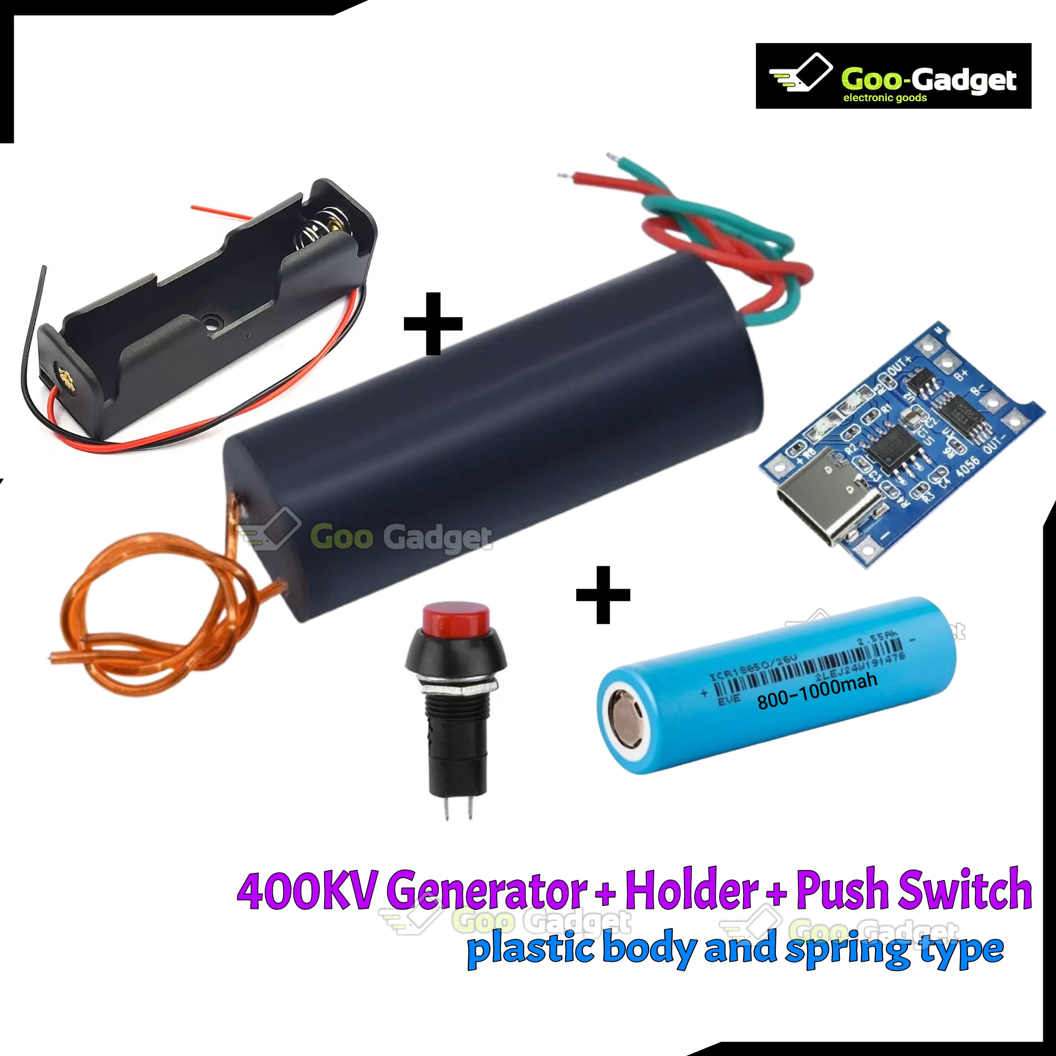 DC Boost 3V-6V to 400kV 400,000V Generator Module High Voltage Step-Up ...