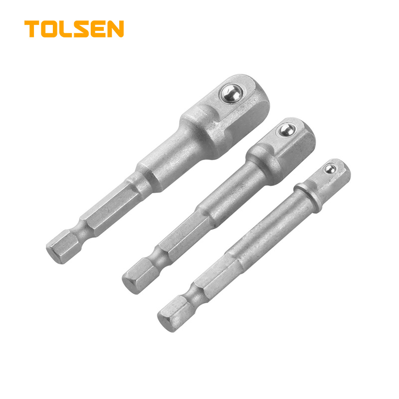 Tolsen 3Pcs Hex Adaptor Set (1/4", 3/8", 1/2") Model: 77864 | Tolsen ...