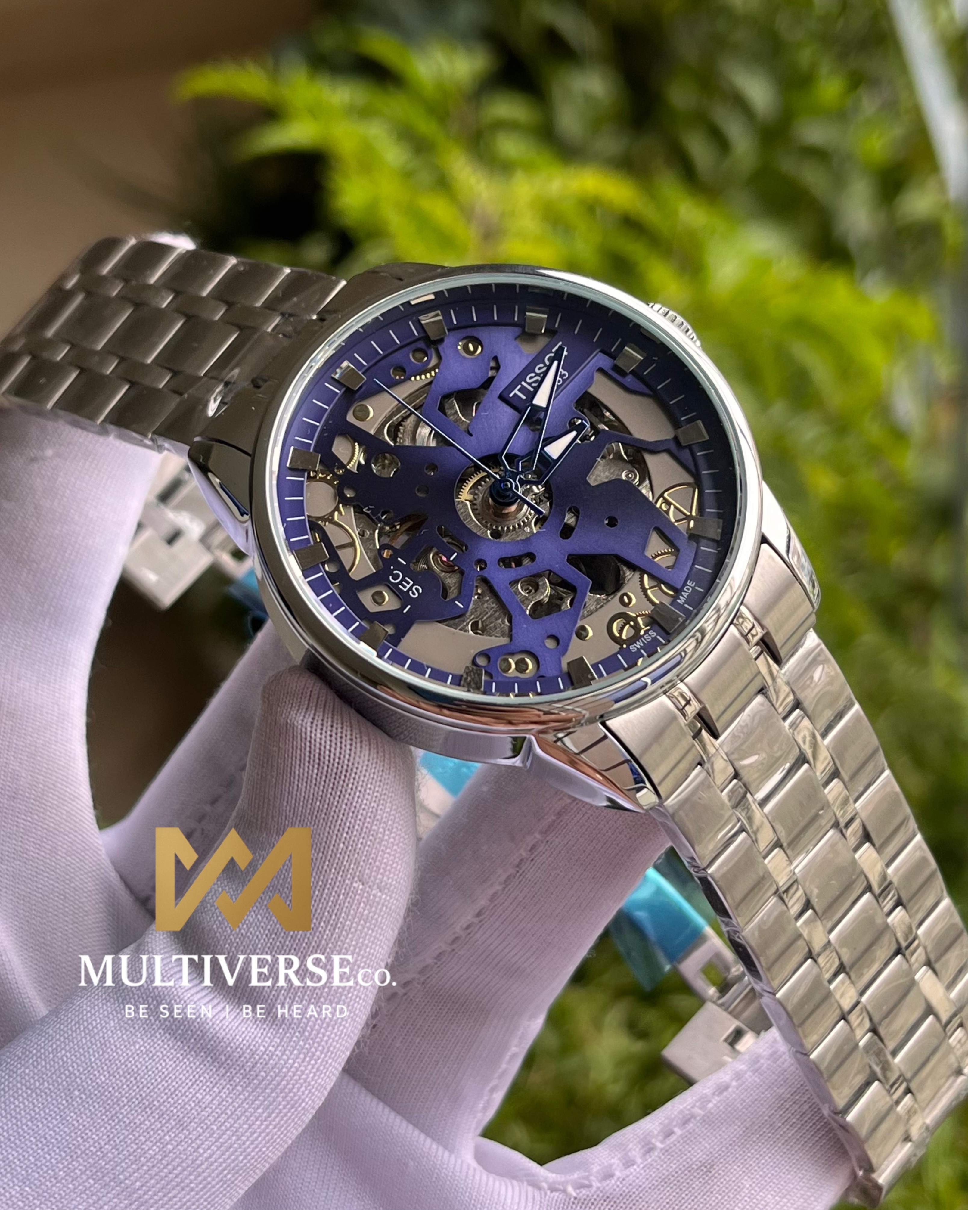 TISSOT LE LOCLE POWEMATIC SILVER - PURPLE (SEMI AAA) | WATCH MULTIVERSE