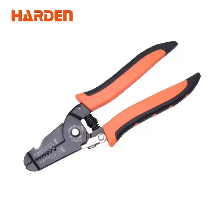 HARDEN Professional Electric Wire Cutter Stripper, 175mm, 0.6 - 2.6 mm ...