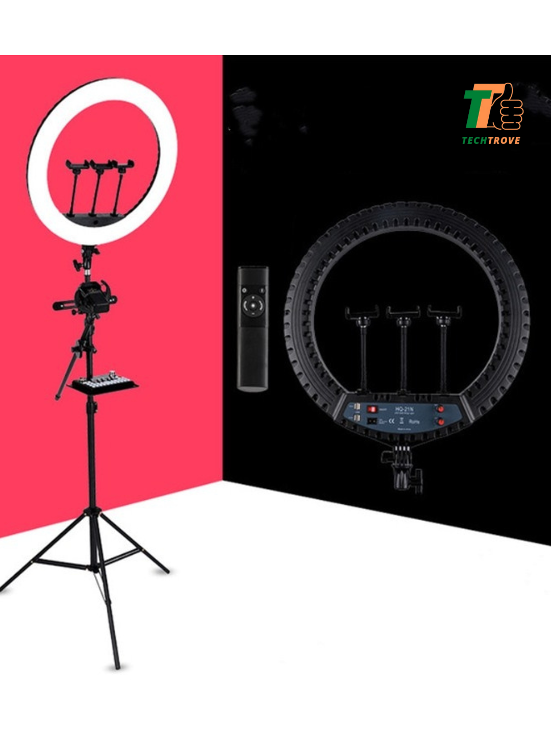HQ 21 ring light with Neepho stand | TechTrove