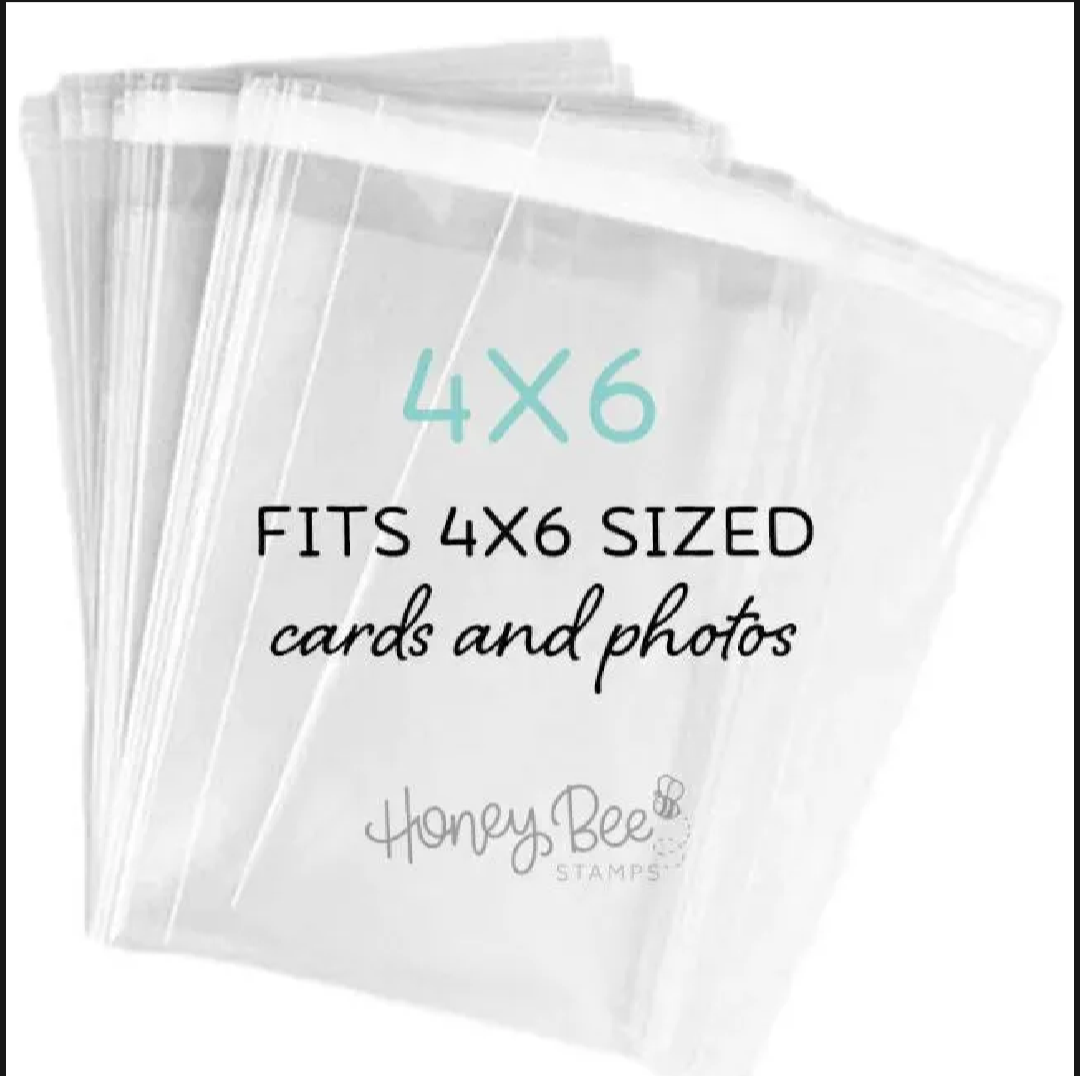 Crystal Cellophane poly adhesive poly size 4x6 inch Packaging Material ...