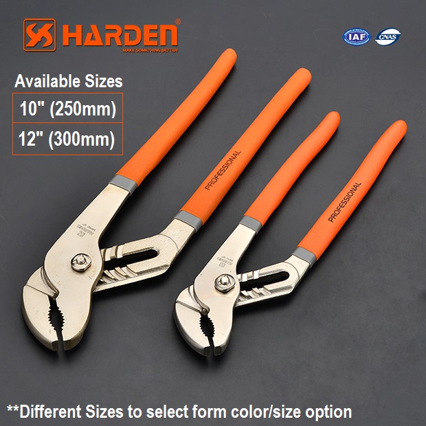HARDEN Groove Joint Water Pump Plier ( 10 inch | 12 inch), Monkey Plier ...