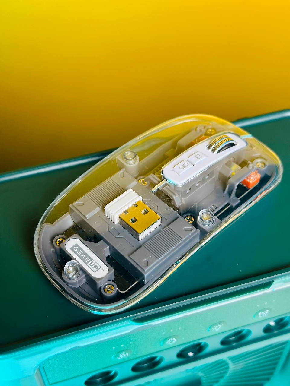 GearUP WM30 Transparent Crystal Wireless Mouse 🖱️ | Joss Stuffs