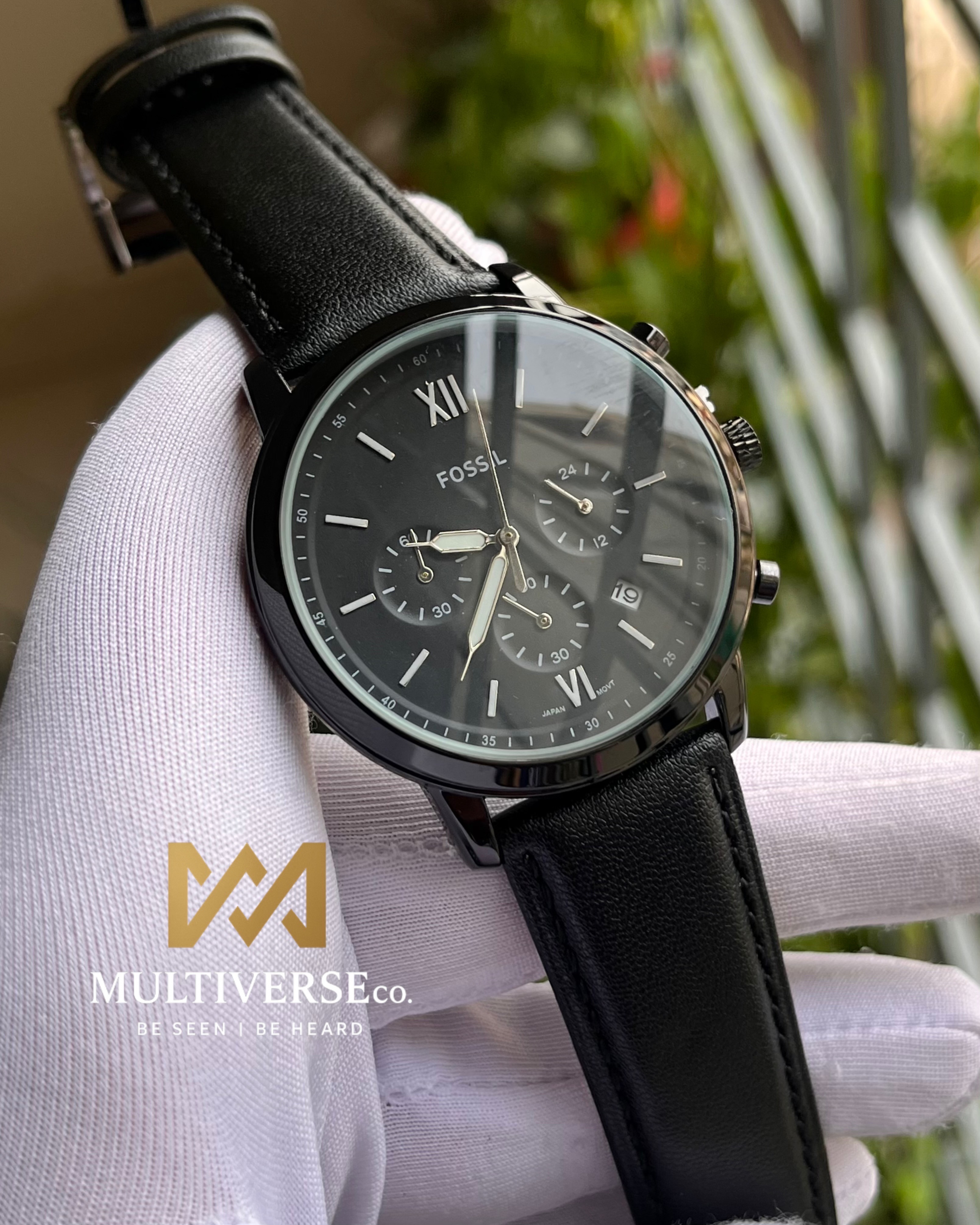 FOSSIL ALL BLACK CHRONO (AA) | WATCH MULTIVERSE