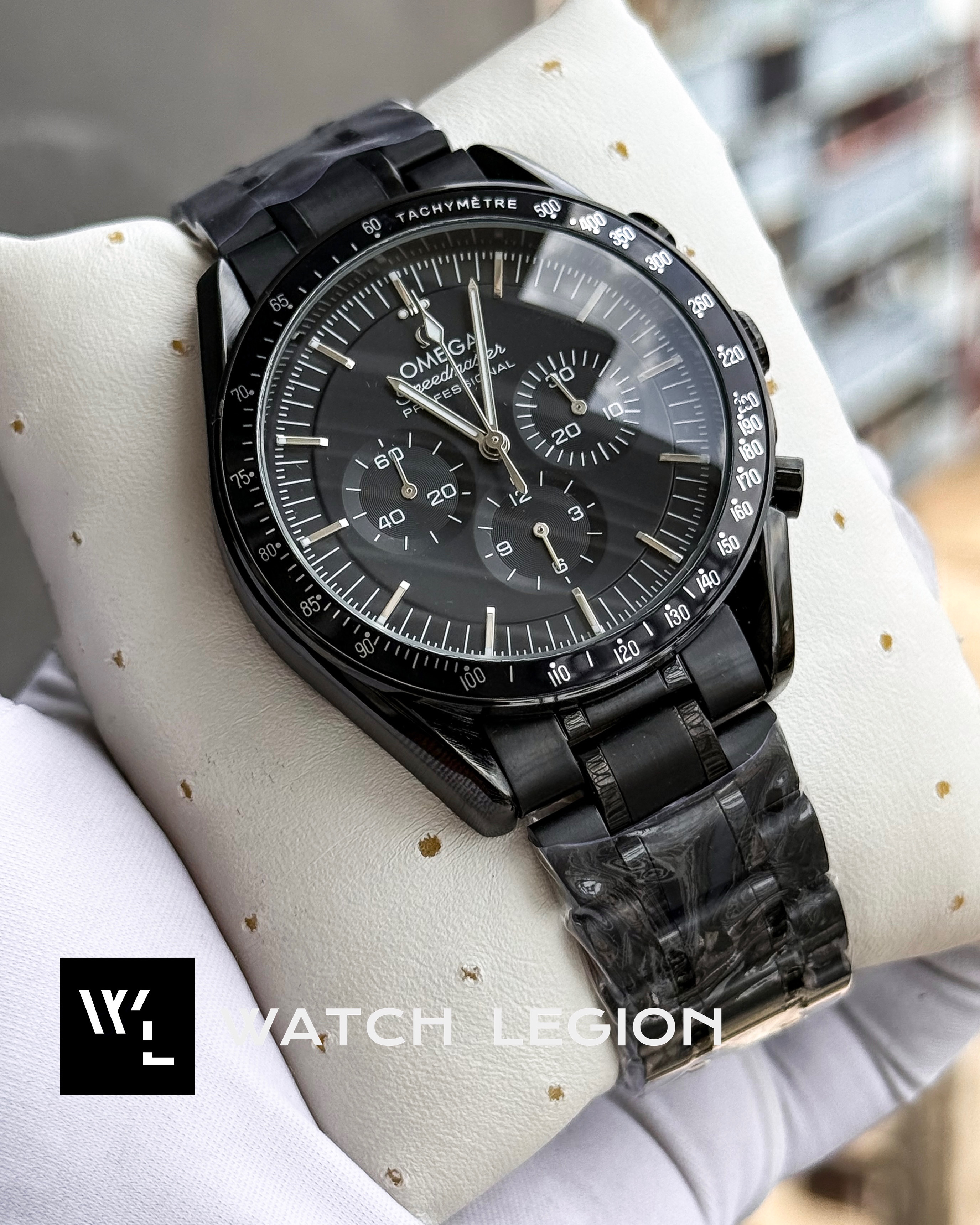 OMEGA CHAIN CHRONOGRAPH FULL BLACK | Watch Legion BD