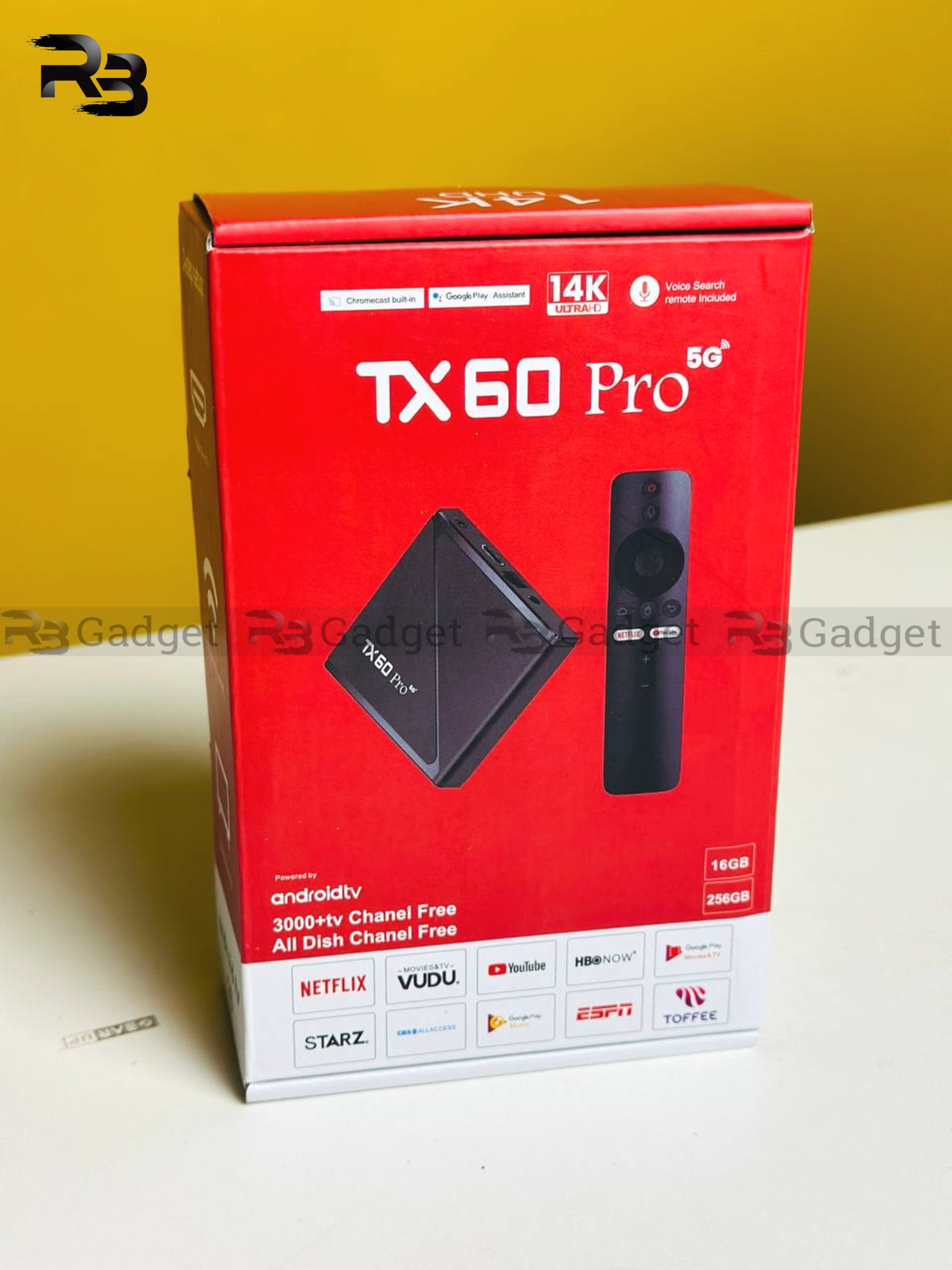 TX60 Pro 24K Ultra HD Smart Android TV Box with Voice Control Remote ...
