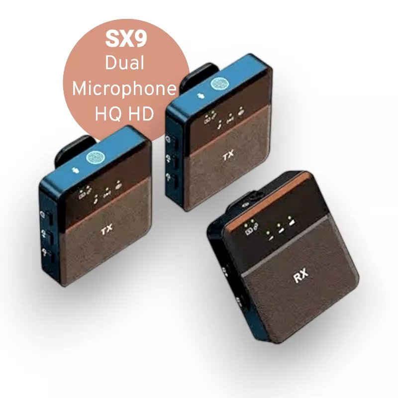 SX9 Dual Wireless Microphone Type-C (1:2) | TechTrove