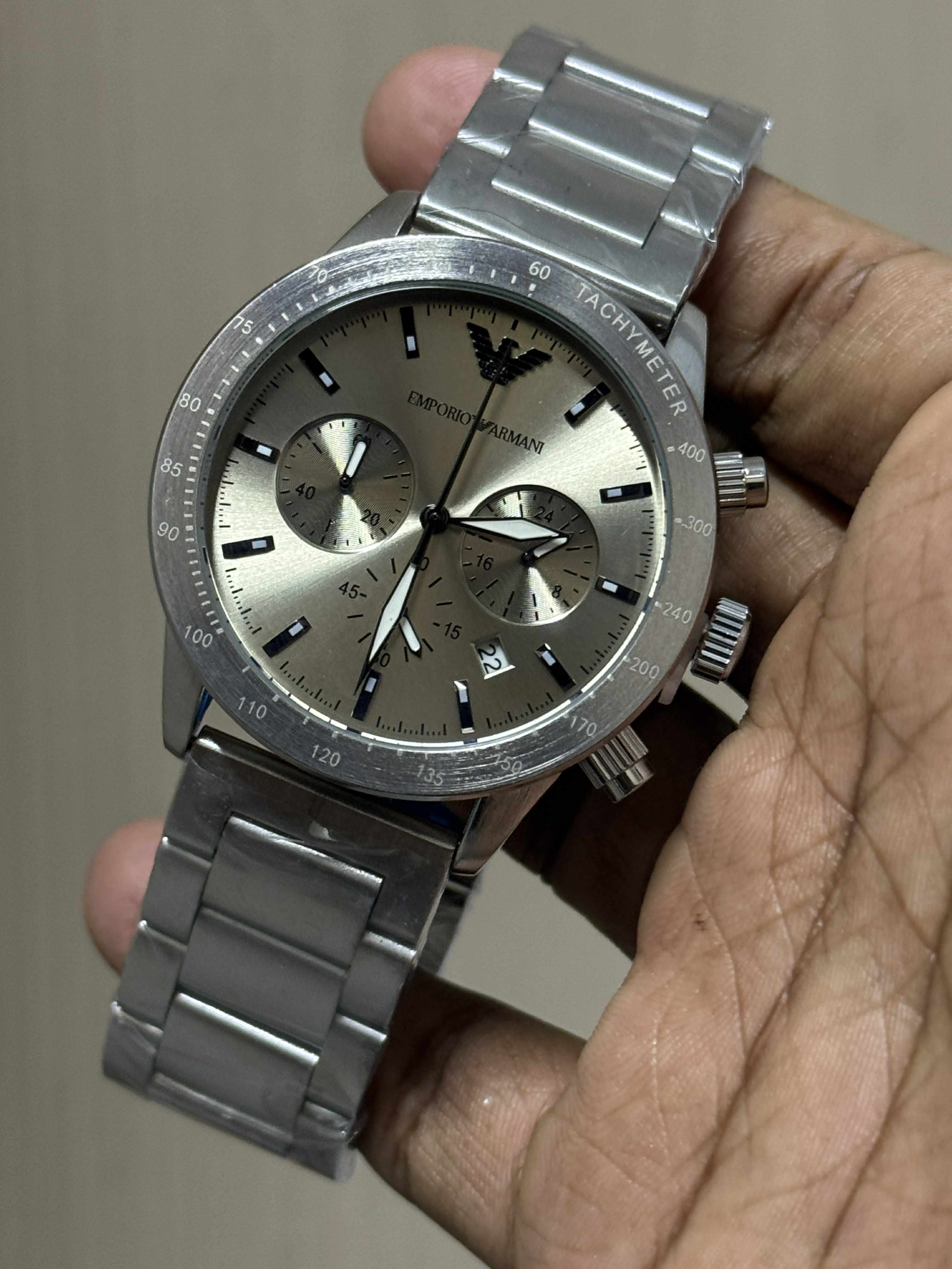 ARMANI CH MATT SILVER SILVER DIAL | Watch Legion BD