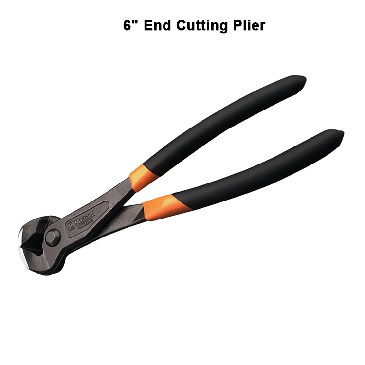 HARDEN End Cutting Plier, (6", 150 mm), Alloy Steel Professional Soft ...