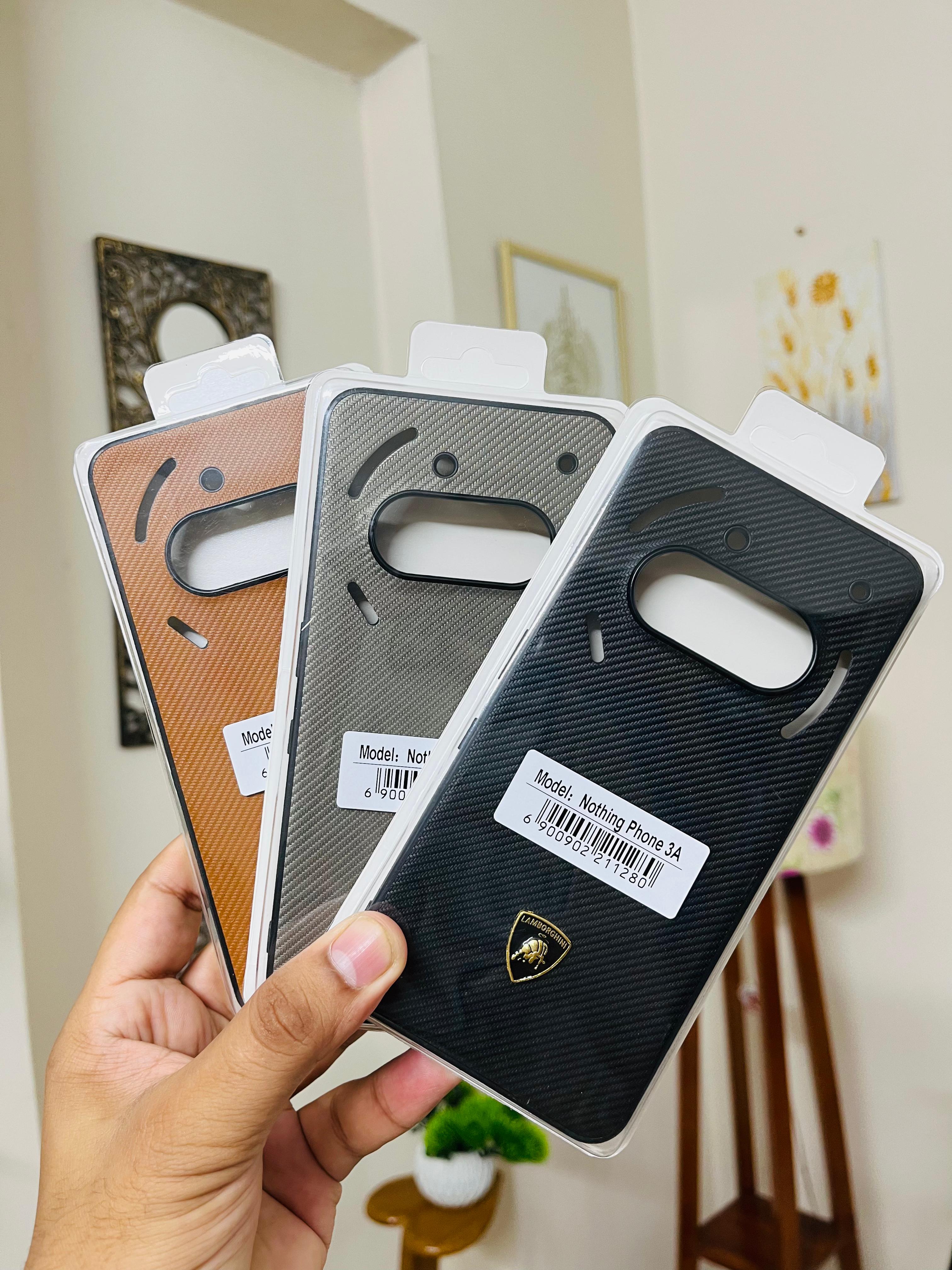 Nothing Phone 3A Back Cover Premium Carbon Fiber Texture Luxury Phone ...