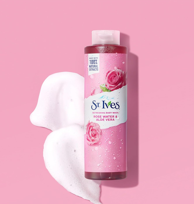 St. Ives Refreshing Cleanser Rose Water & Aloe Vera Body Wash|Shower ...