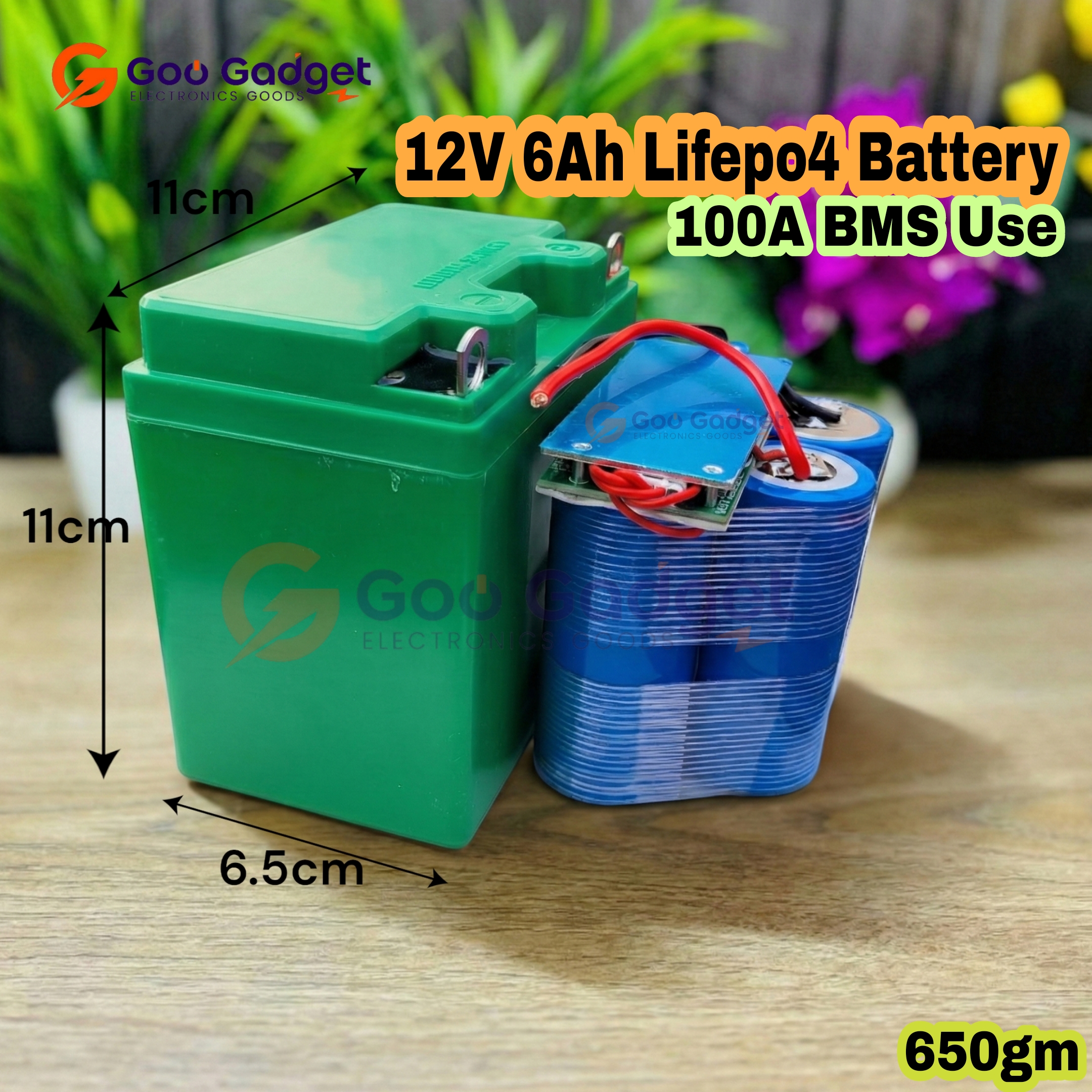 12V 6Ah LiFePO4 Rechargeable Battery Pack2y | Long-Life Lithium Iron ...