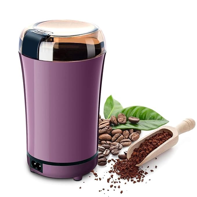Electric Herb & Spice Grinder 150W – Mini Blender Pink Stainless Steel ...