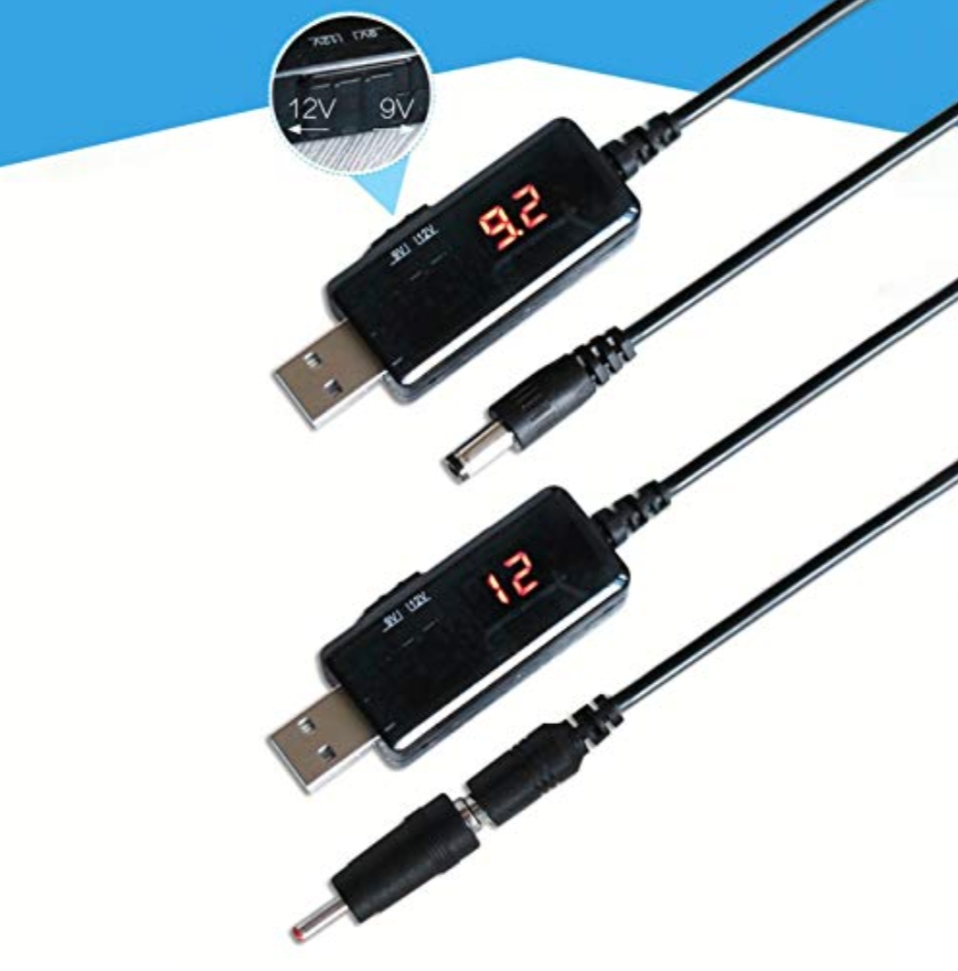 USB to 9V / 12V Step-Up Converter Cable | 5V to 9V/12V DC Voltage ...