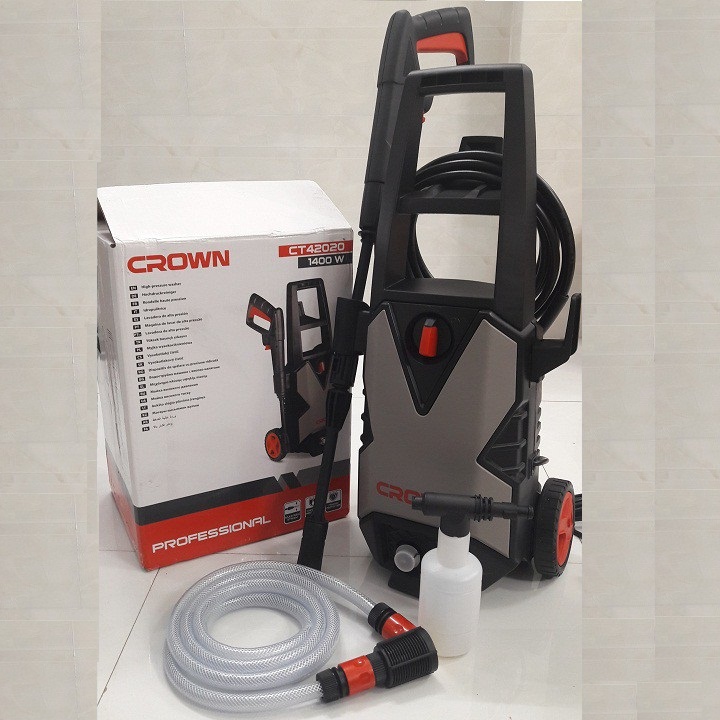 Crown 1400W Professional High Pressure Washer Car Washer Bike Washer ...
